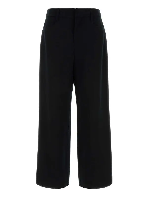 S MAXMARA Stretch Wool Cashmere Festa Pant - Black