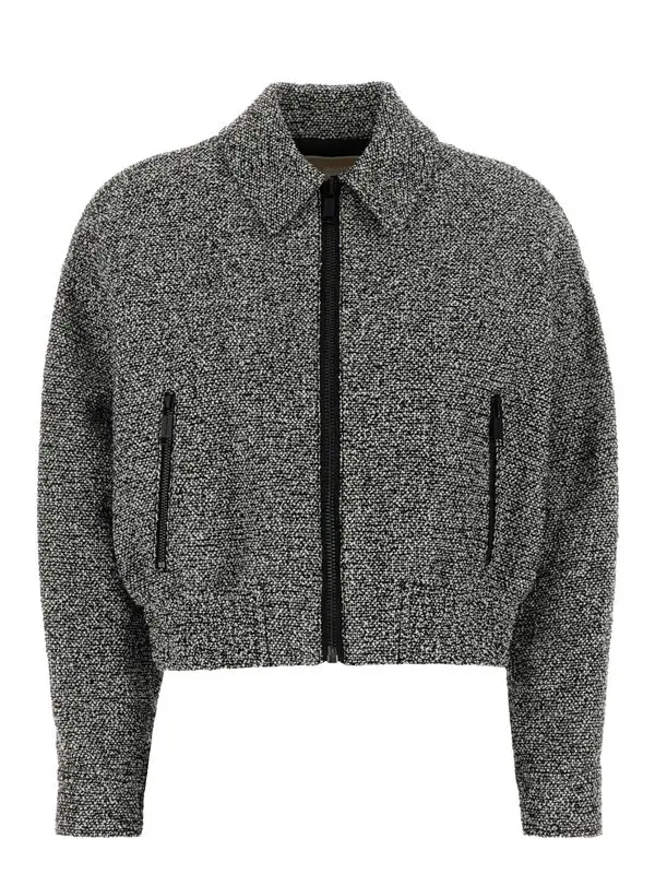 Michael Kors Two-tone Tweed Bomber Jacket - Multicoloured