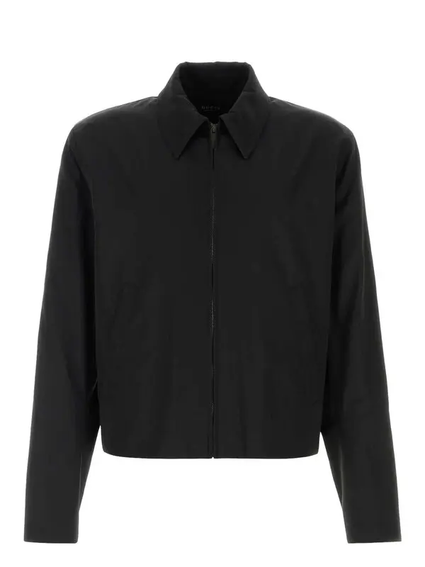 Gucci Faille Zip-up Jacket - Black