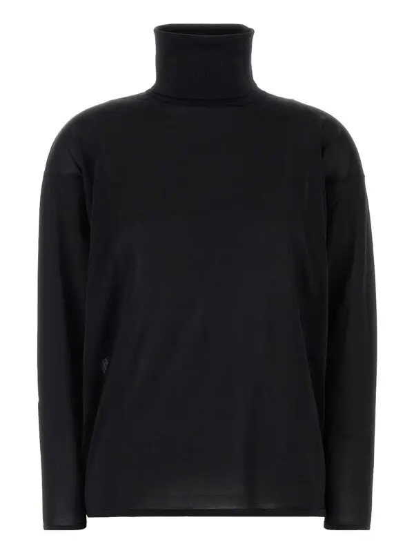Gucci 100% Silk Knit Sweater - Black