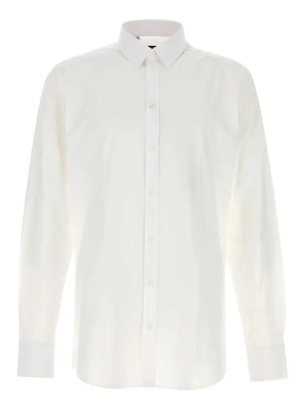 Dolce & Gabbana Poplin Button-up Shirt - White