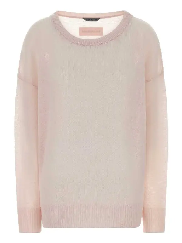 Balenciaga Oversize Cashmere Sweater - Pink