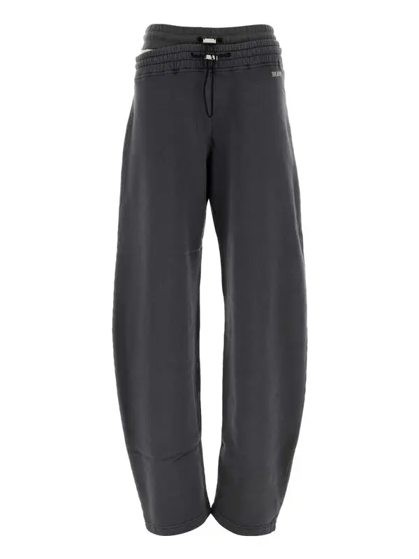 Attico Cotton Jogger Pants - Grey