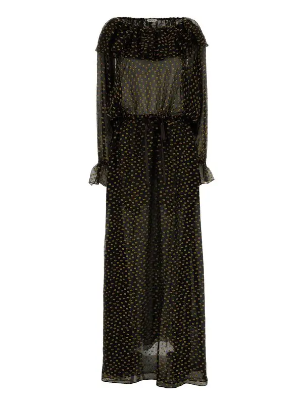 BODE Embroidered Silk-blend Stadium Dress - Printed
