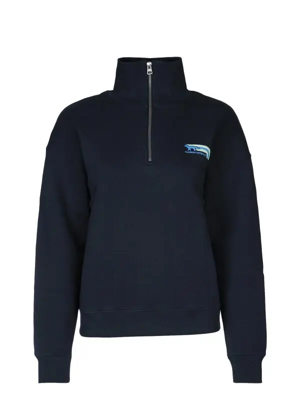 Maison Kitsuné Cotton Logo Sweatshirt - Deepnavy