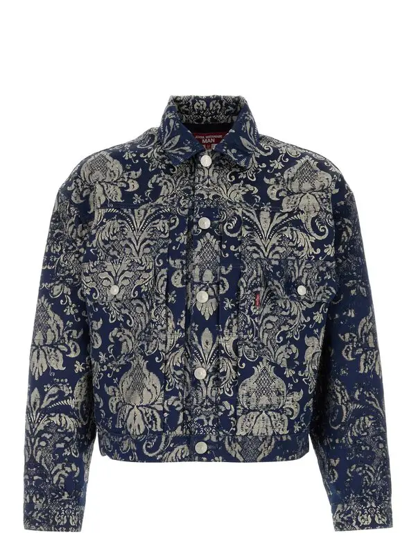 Junya Watanabe Embroidered Jacquard Jacket With Contrast Lining - Printed
