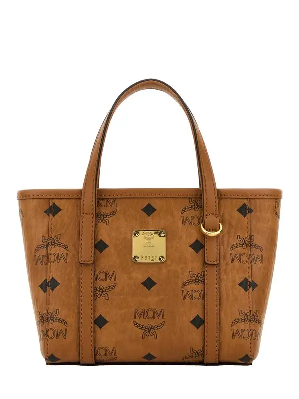 Mcm Mini Toni Handbag With Gold-tone Hardware - Printed