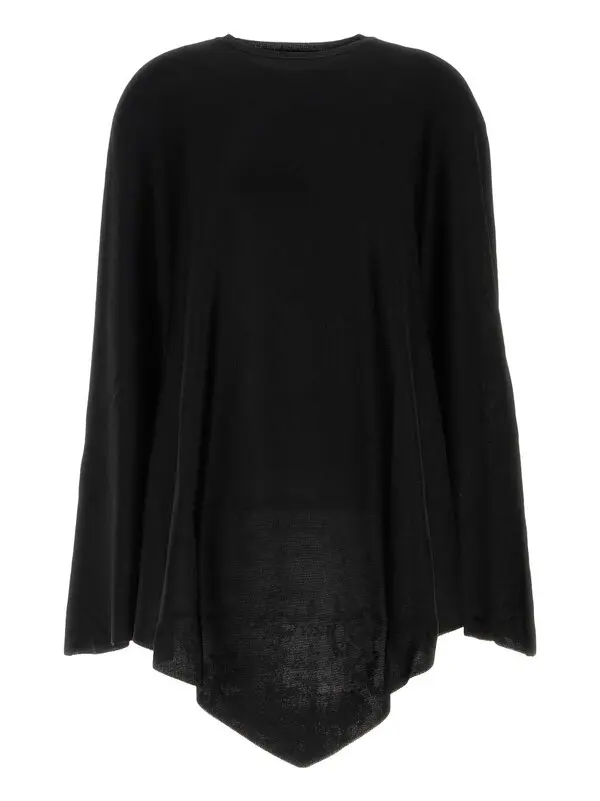Balenciaga Stretch Viscose Blend Cape - Black