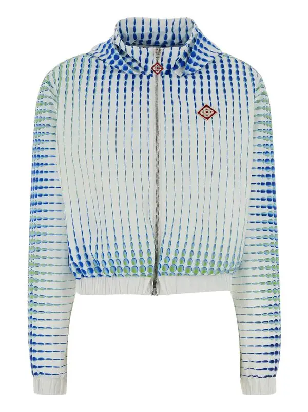Casablanca Taffeta Zip-up Jacket - Printed