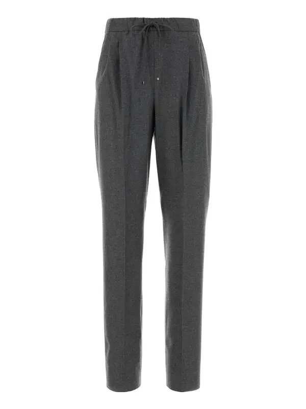 Max Mara Zamia Stretch Cashmere Pants - Grey