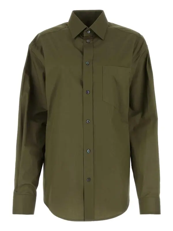 DARKPARK Utility Poplin Anne Shirt - Green