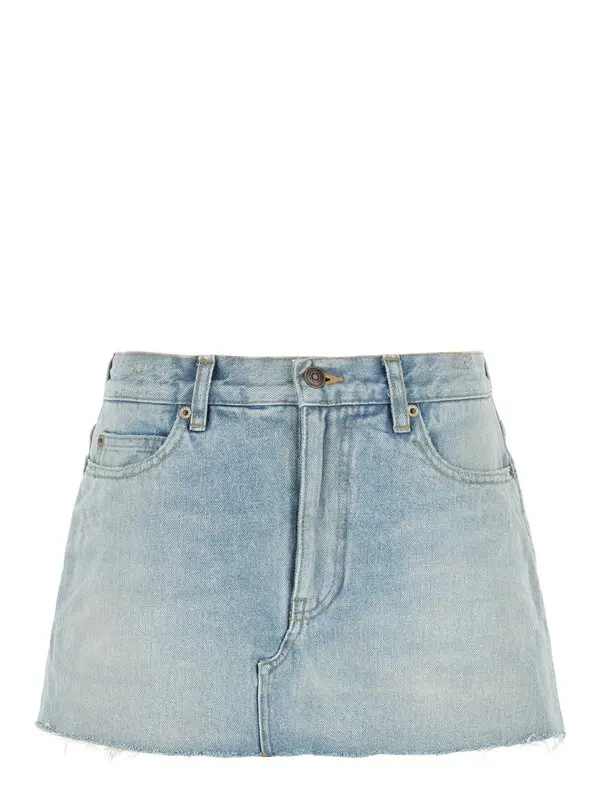 Balenciaga Denim Pant-skirt - Light Blue
