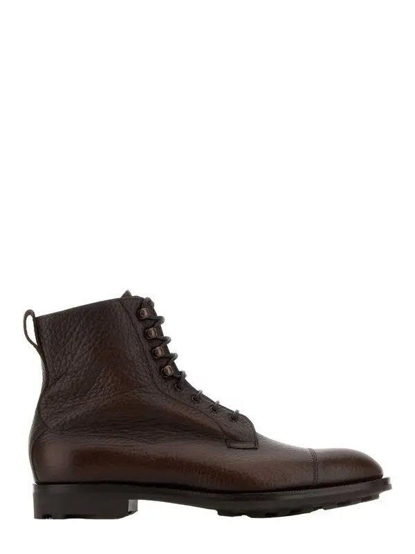 EDWARD GREEN Leather Galway Ankle Boots - Brown