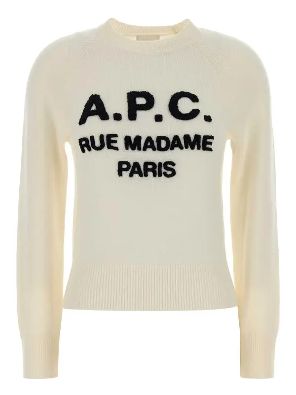 A.p.c. Alissa Wool Sweater - White