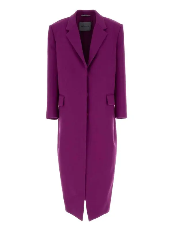 Balenciaga Tailored Gabardine Wool Jacket - Purple