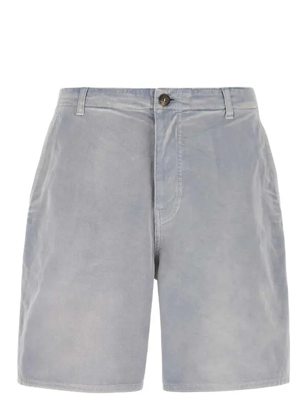 Prada Cotton Gabardine Bermuda Shorts - Light Blue