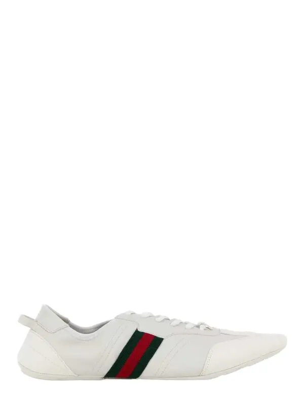 Gucci Leather And Suede Flex Sneakers - White