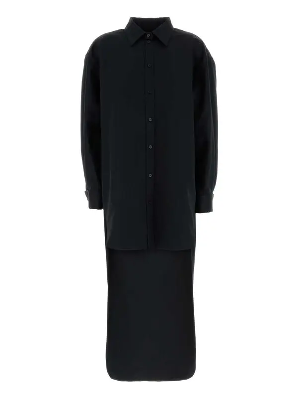 Balenciaga Poplin Shirt - Black