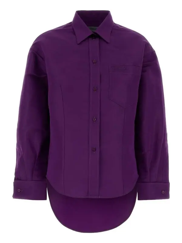 Balenciaga Button-down Shirt - Purple