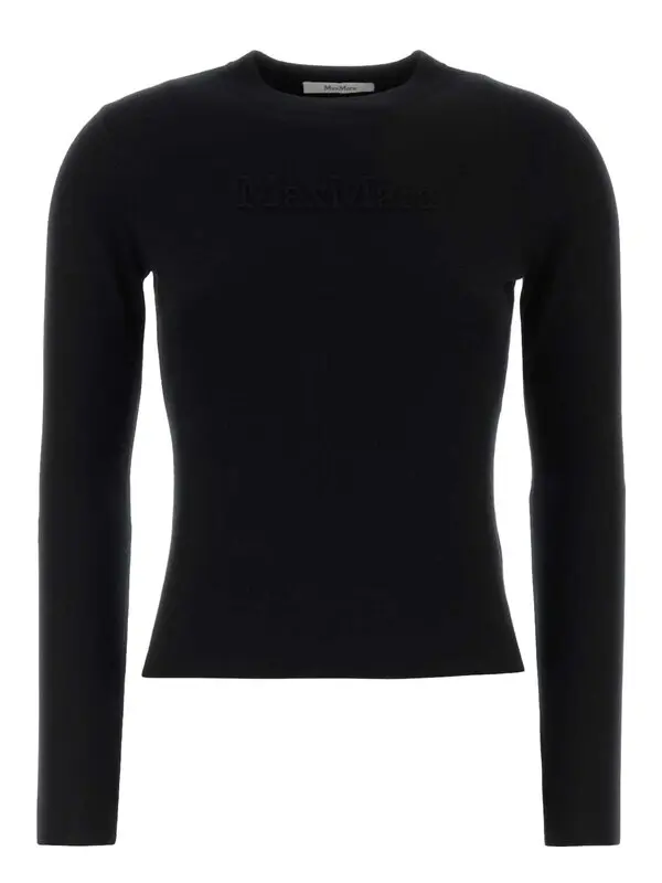 Max Mara Virgin Wool Wrap-style Sweater Coat - Black