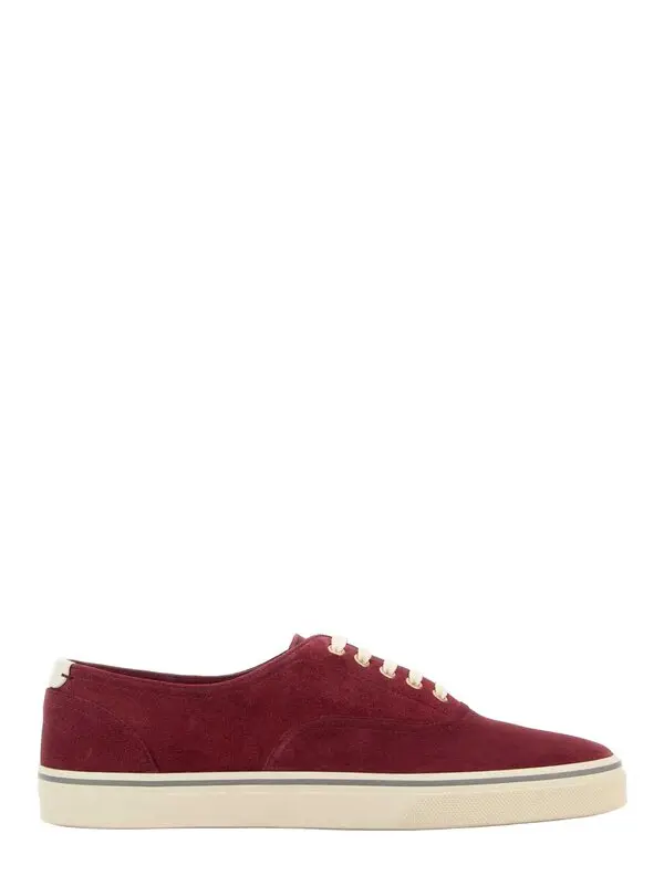 Brunello Cucinelli Suede Lace-up Sneakers - Purple