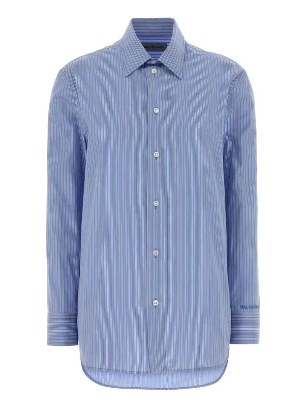 Balenciaga Striped Poplin Shirt - Stripped