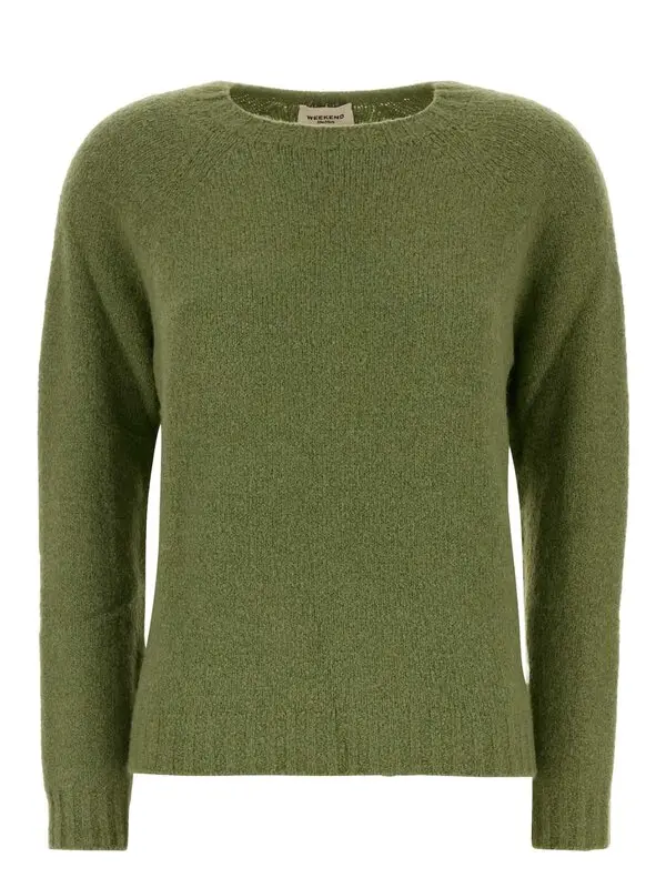 WEEKEND Alpaca-blend Ghiacci Knit Sweater - Green