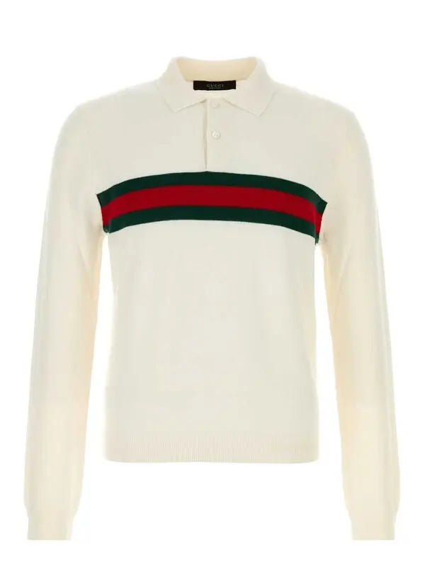 Gucci Cashmere Polo Shirt - White
