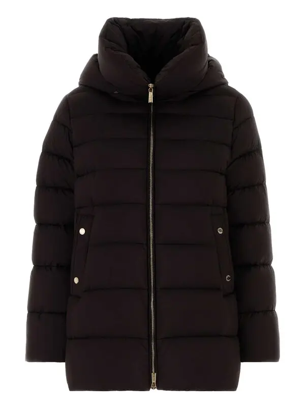 MOORER Natalia Down Jacket In Nylon Blend - Brown