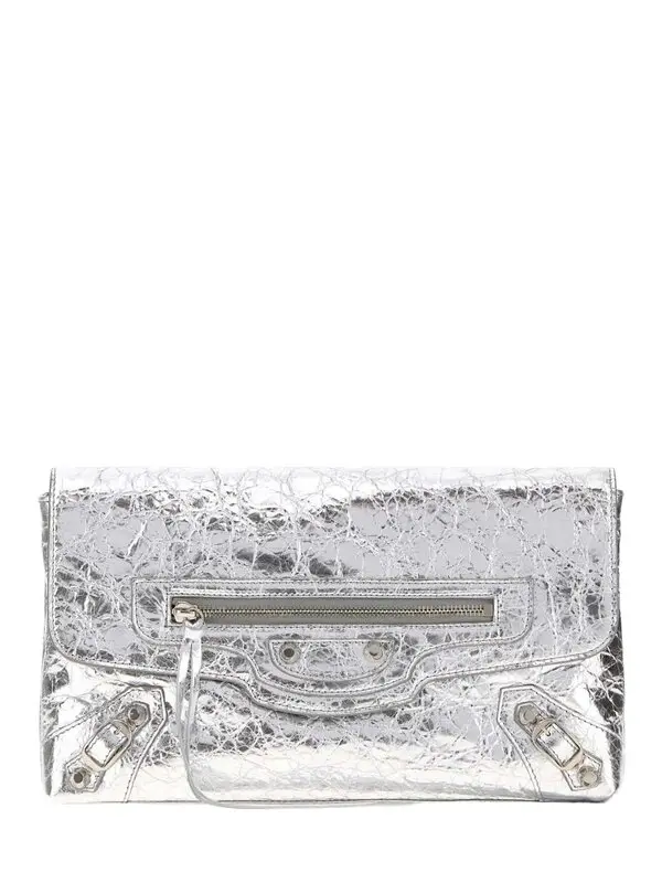 Balenciaga Le City Clutch Bag - Silver