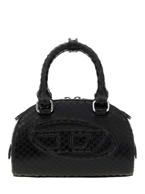DIESEL® 1dr Dome Handbag In Bovine Leather - Black