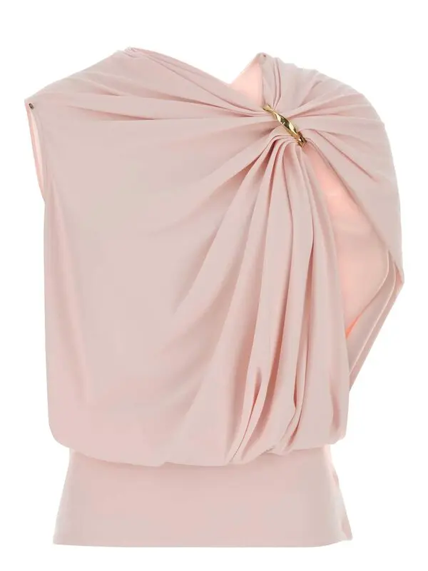 Sportmax Lacuna Stretch Viscose Top - Pink