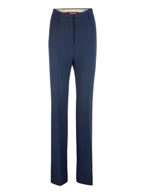 Max Mara Tailored Straight-leg Trousers - Blu