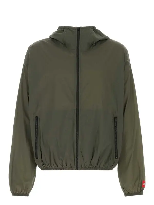 The North Face Zip Up Hooded Nylon Jacket - Green