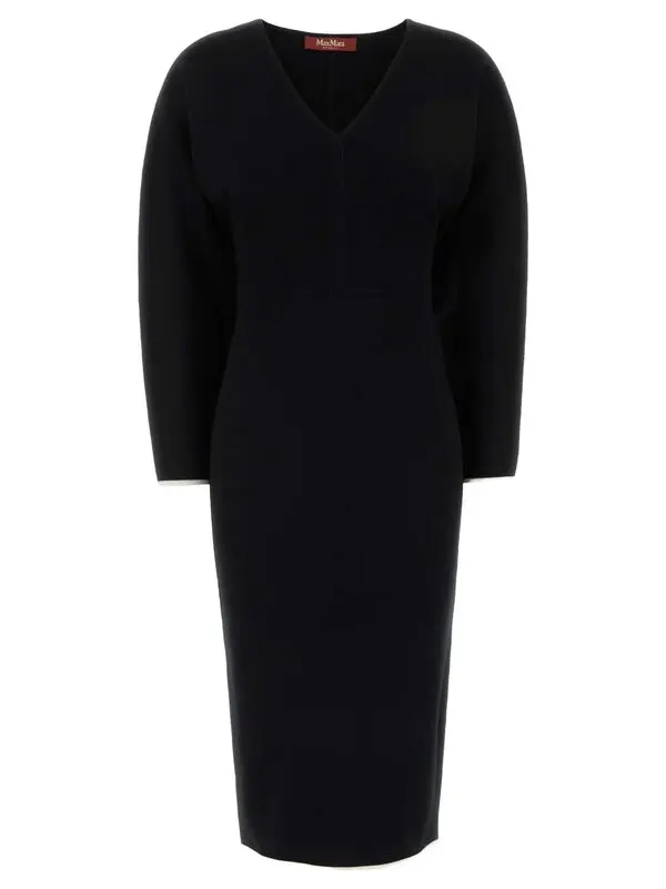 MM STUDIO Emiro Viscose-blend Midi Dress - Black