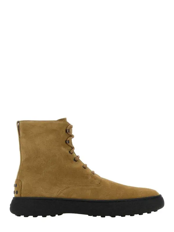 TOD`S Suede Ankle Boots - Camel
