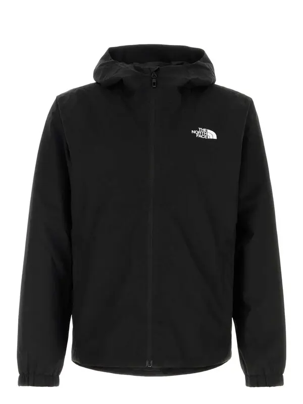 The North Face Polyester Hooded Windbreaker Jacket - Black
