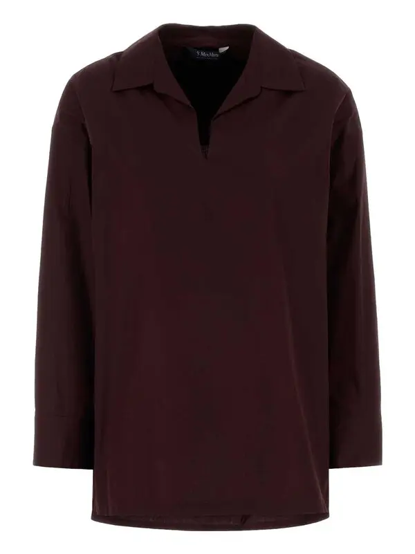 WEEKEND MAXMARA Poplin Cristel Blouse - Purple