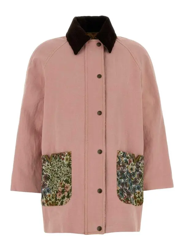 Valentino Garavani Tailored Linen Blend Jacket - Pink