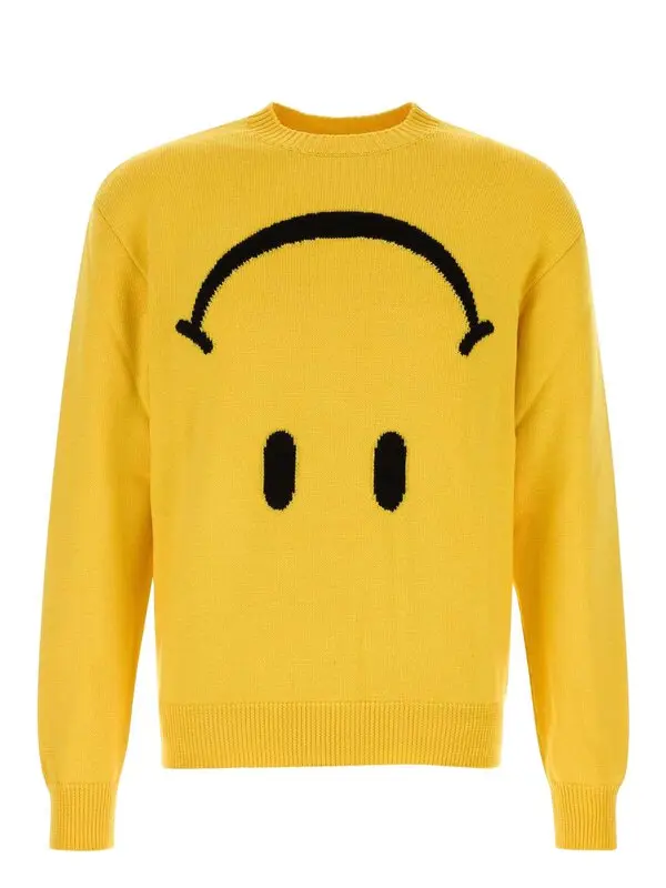 Moschino Teddy Bear Graphic Crewneck Sweater - Yellow
