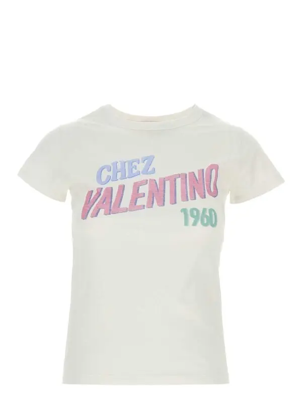 Valentino Garavani Crewneck T-shirt With Graphic Print - White