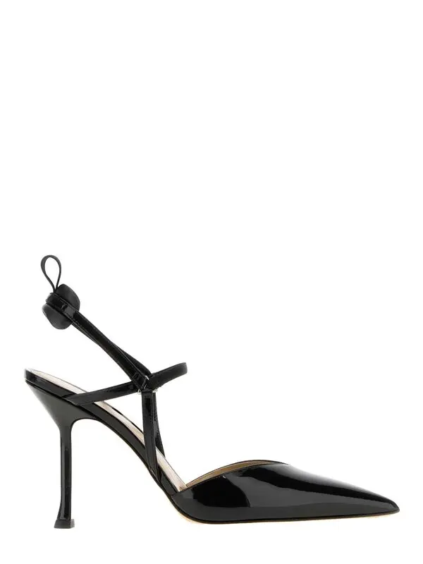 Fendi Very Colibri Leather Pumps - Black