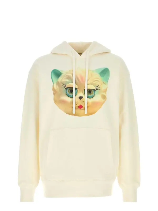 Valentino Garavani Cotton Hooded Sweatshirt With Design - Printed