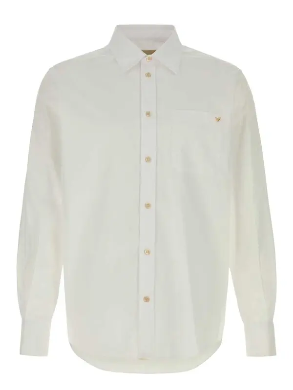 Valentino Garavani Oxford Button-down Shirt - White