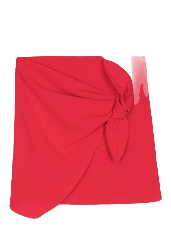 Elisabetta Franchi Mini Skirt With Bow Detail - Redpassion