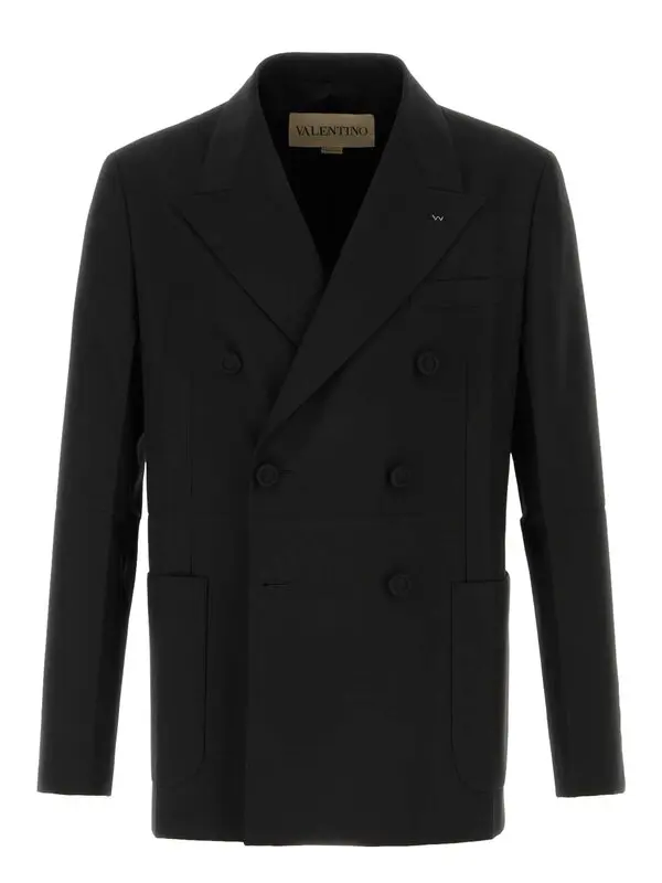 Valentino Garavani Virgin Wool Blazer - Black