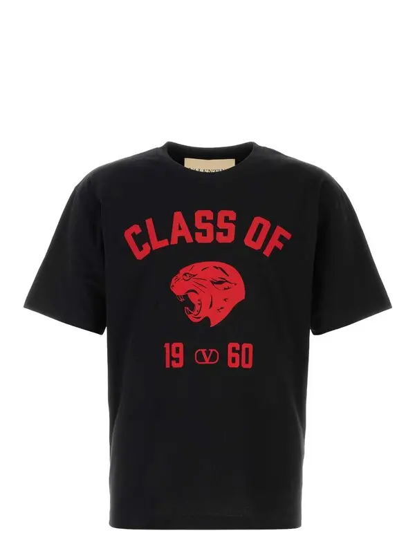 Valentino Garavani Premium Cotton Crewneck T-shirt - Black