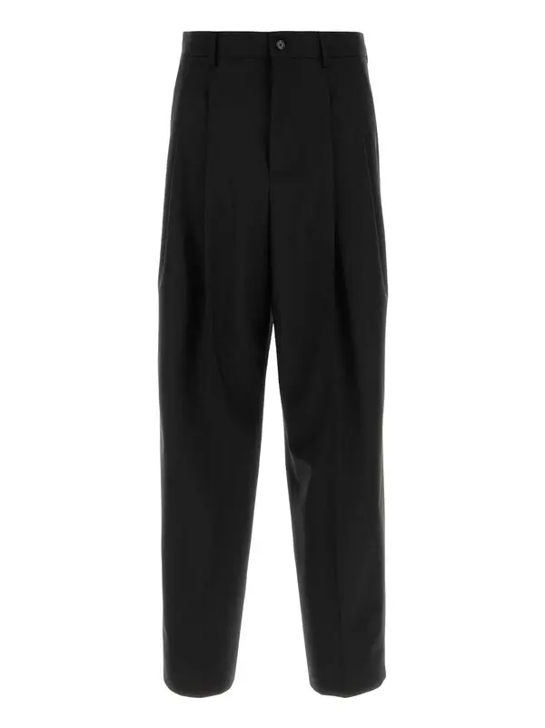 Dolce & Gabbana Wool Tailored Straight-leg Pants - Nero