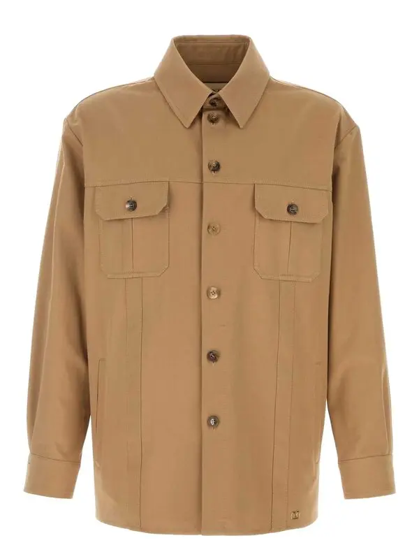 Valentino Garavani Twill Shirt - Camel