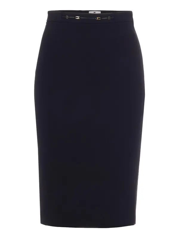 Elisabetta Franchi High-waisted Pencil Skirt - Nero